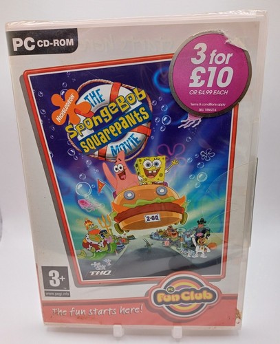 The Spongebob Squarepants Movie PC Cd-rom Game Pegi 3 Windows 98 Me ...
