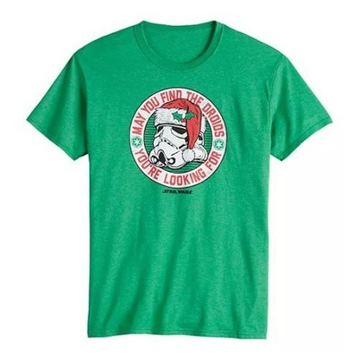 Men's Star Wars Storm Trooper Santa T-Shirt Find The Droids - Size ...