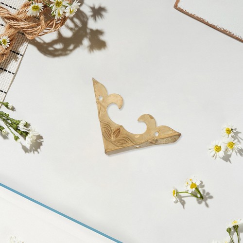 20 Pcs Retro Wooden Luggage Corner Box Protectors Furniture Metal ...