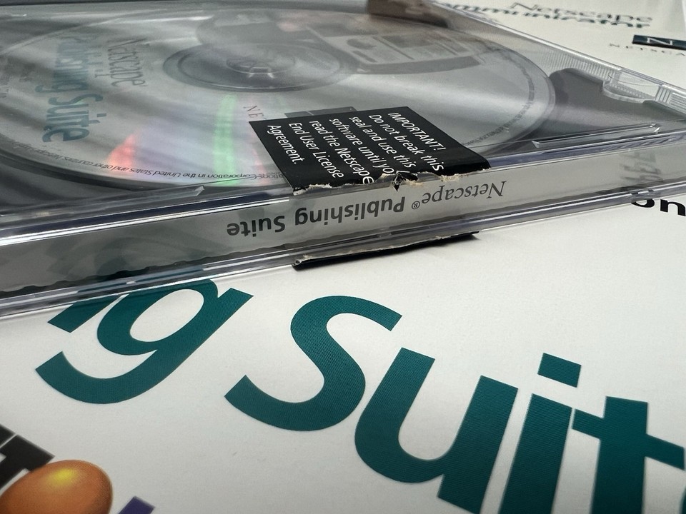 Netscape Publishing Suite Software CD w/Manuals Open Box Complete 1997 ...