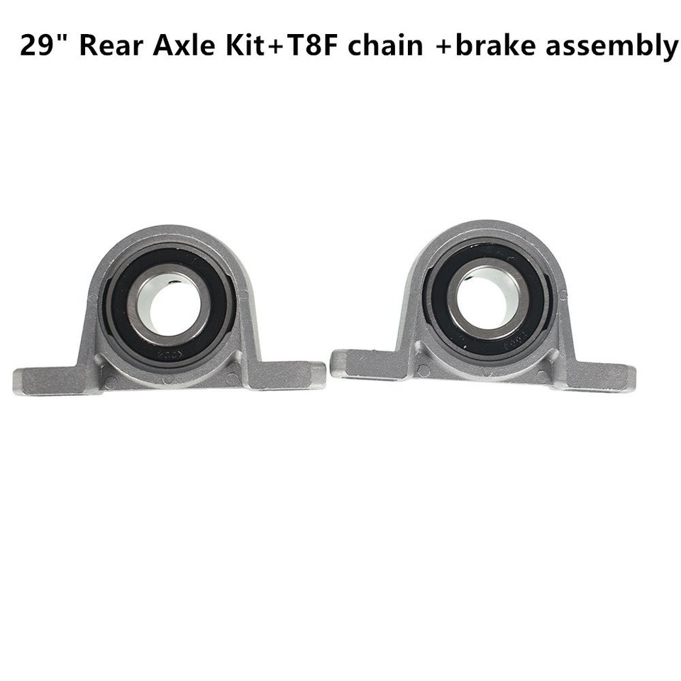 29" 32" 44" Go Kart Rear Live Axle Kit, Sprocket+Hub+Brake Assembly ...