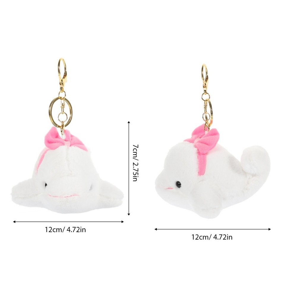 Stuffed Dolphin Pendant Animal Key Chain Bag Pendants Decor Cute ...