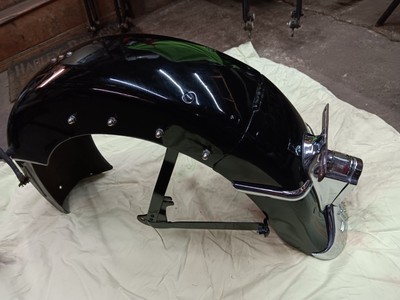 Harley Panhead OEM 1952-1957 Rigid Rear Fender Guide Tombstone Light ...