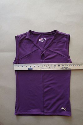 Woman's Plum Purple Puma Tank Top With Logo Sz S | eBay