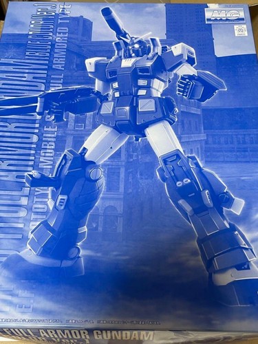 Bandai MG 1/100 FA-78-1 Full Armor Gundam Blue Color Ver. Model Kit New ...