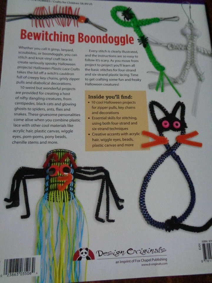 HALLOWEEN PLASTIC LACE PATTERNS EASY MONSTERS GHOSTS CREEPY CRAWLERS | eBay