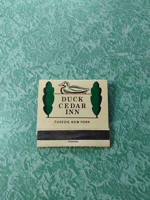 Vintage Matchbook Collectible Ephemera B21 tuxedo New York duck cedar ...