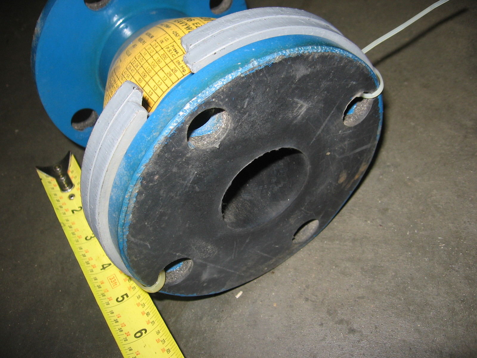 2" x 6" Garlock 206 Ez-Flo Flanged Expansion Joint Heavyweight 200 PSI ...