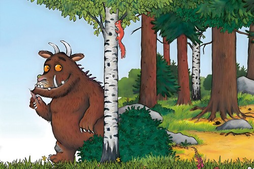 NEW Gruffalo Forest Woodland Animals Birthday Party Photo Backdrop ...