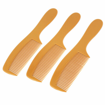 7.5" Length Brown Plastic Wide Teeth Hair Combs for Ladies | eBay