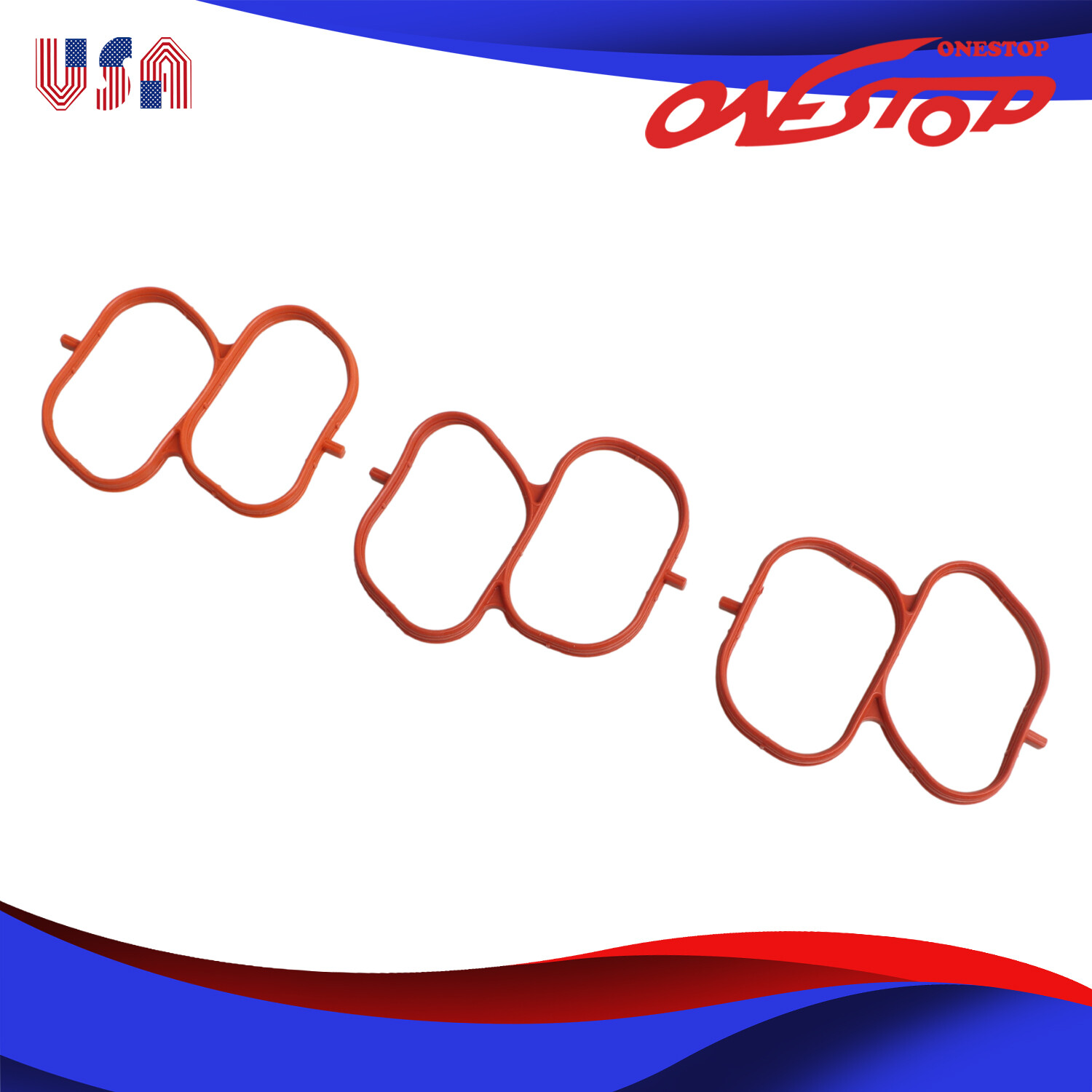 Set of 3 Intake Manifold Plenum Gasket for Toyota Highlander Sienna ...