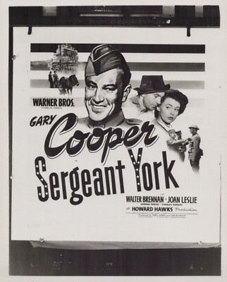 Gary Cooper in Sergeant York (1970s) Handsome Hollywood Actor Photo K ...