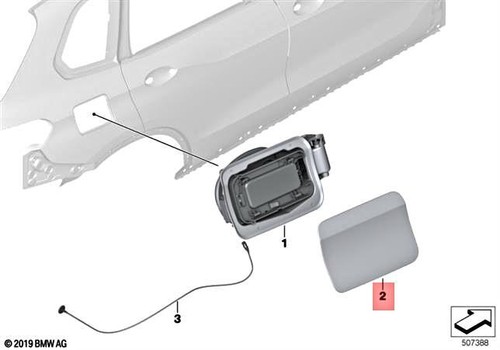 Genuine BMW X5 G05 X5 30dX 40iX 50iX M50dX SAV Fill-In Flap 51917441609 ...