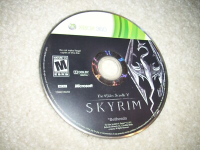 Microsoft Xbox 360 Elder Scrolls V Skyrim Video Game Disc Only | eBay