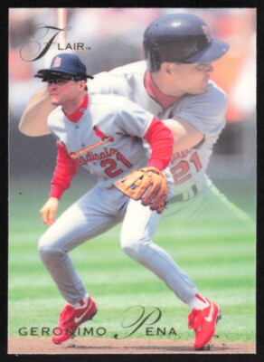 1993 Flair Baseball Card Geronimo Pena #126 St. Louis Cardinals | eBay