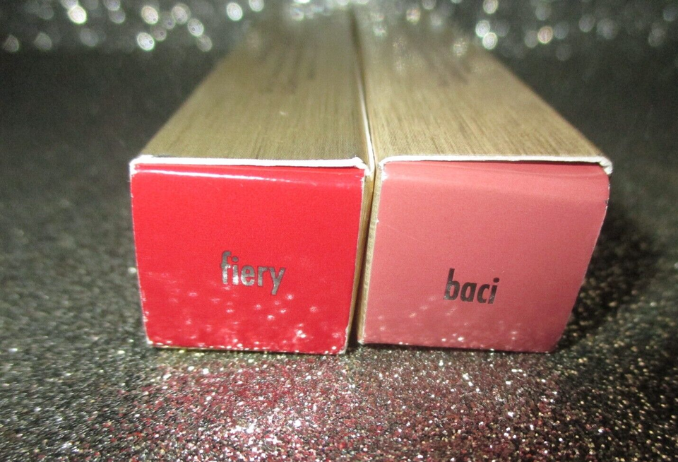2 x Stila Stay All Day Liquid Lipstick Creamy FIERY & BACI Full Size ...