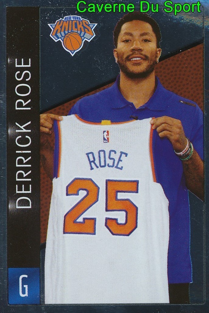 036 DERRICK ROSE USA NEW YORK KNICKS STICKER NBA BASKETBALL 2017 PANINI ...