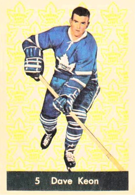1961-62 PARKHURST DAVE KEON "REPRINT ROOKIE" RC #5 MAPLE LEAFS ! | eBay