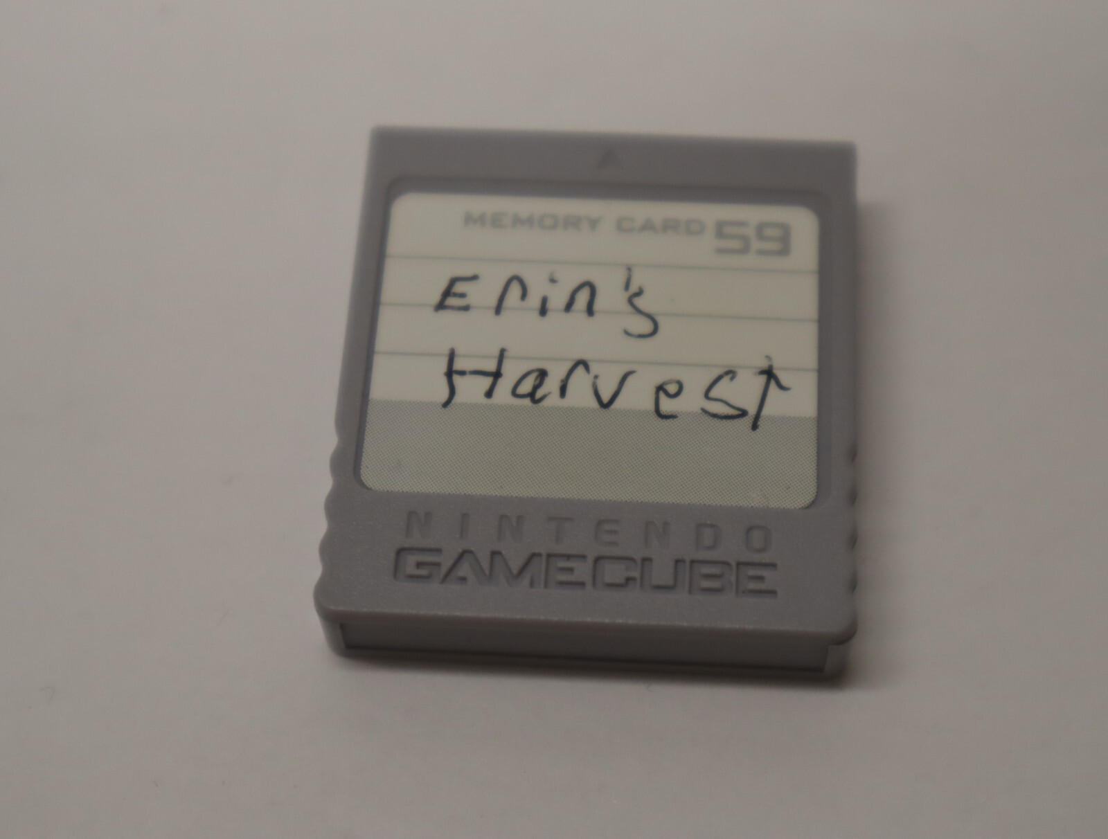 **Official Genuine OEM Nintendo GameCube Memory Card 59 Blocks Grey DOL ...