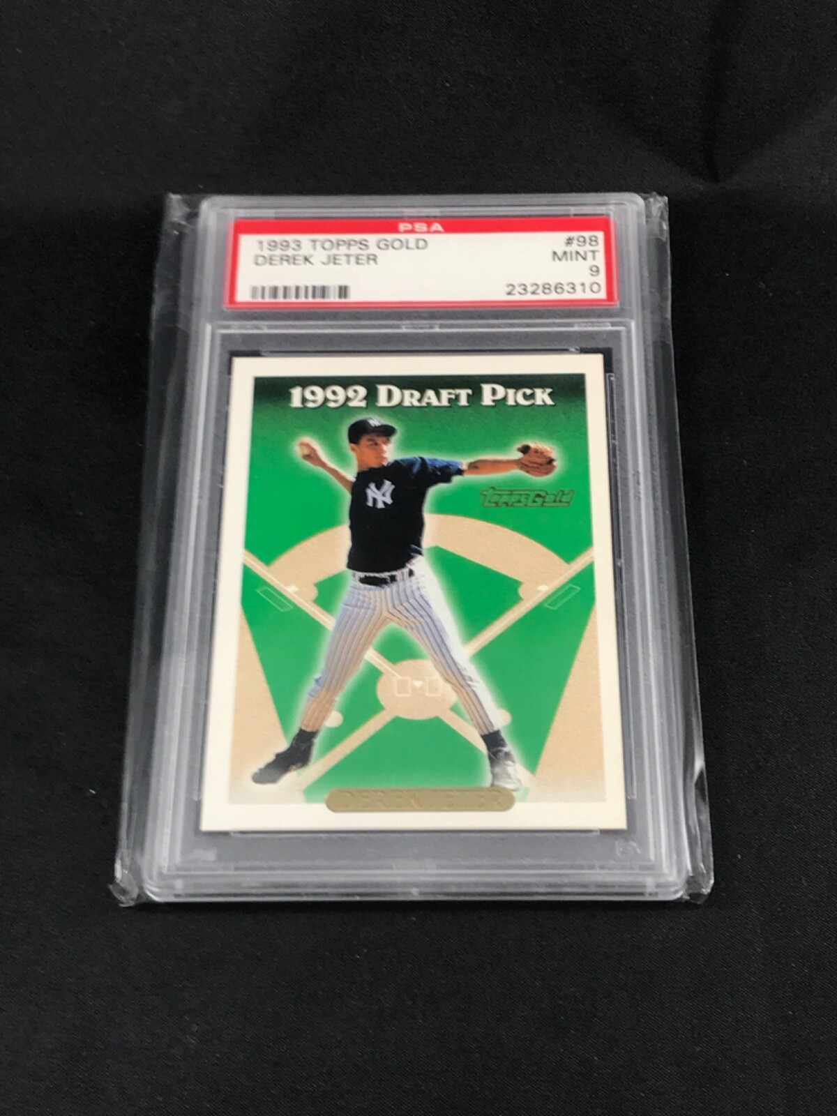 1993 TOPPS GOLD #98 DEREK JETER ROOKIE CARD NEW YORK YANKEES PSA 9 MINT ...