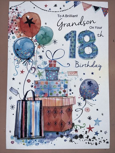 GRANDSON 18th BIRTHDAY Card - Cherry Orchard - Modern 18 | eBay UK
