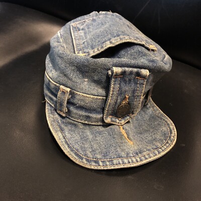 Robo Cap Denim 90's Grunge Biker Y2K | eBay