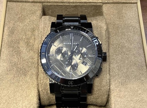 Burberry The City BU9381 Chronograph Stainless Steel Men's Watch Swiss ...