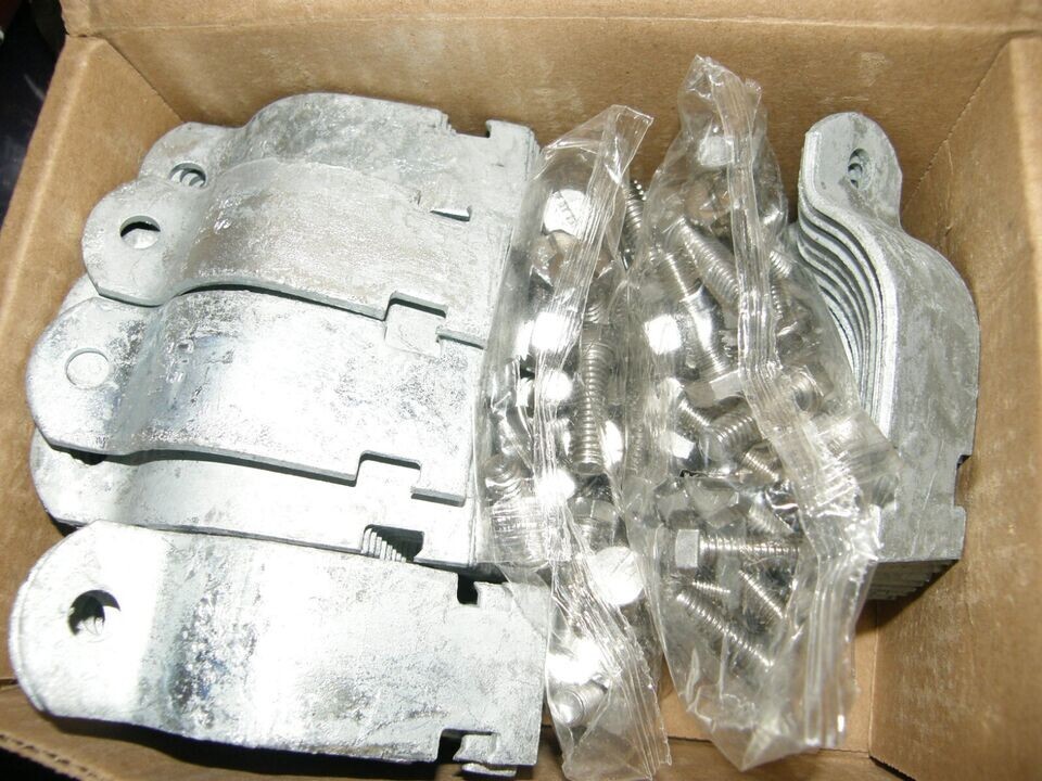 1-1/2" Rigid PIPE CLAMP FITS GRC SCH 40 &80 STEEL PIPE Strap 50PR LOT ...