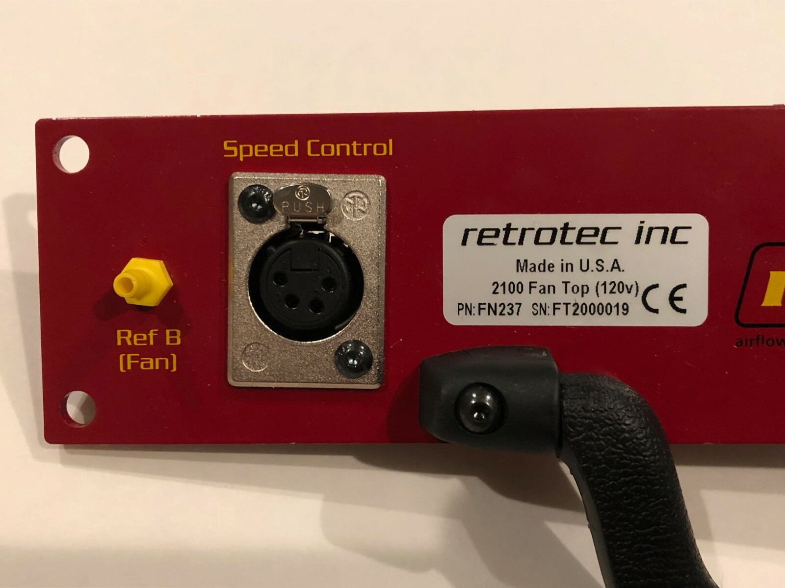 NEW * RETROTEC * 2100 FAN TOP FN237 * for R43 DOOR FAN w/ HANDLE 120VAC ...