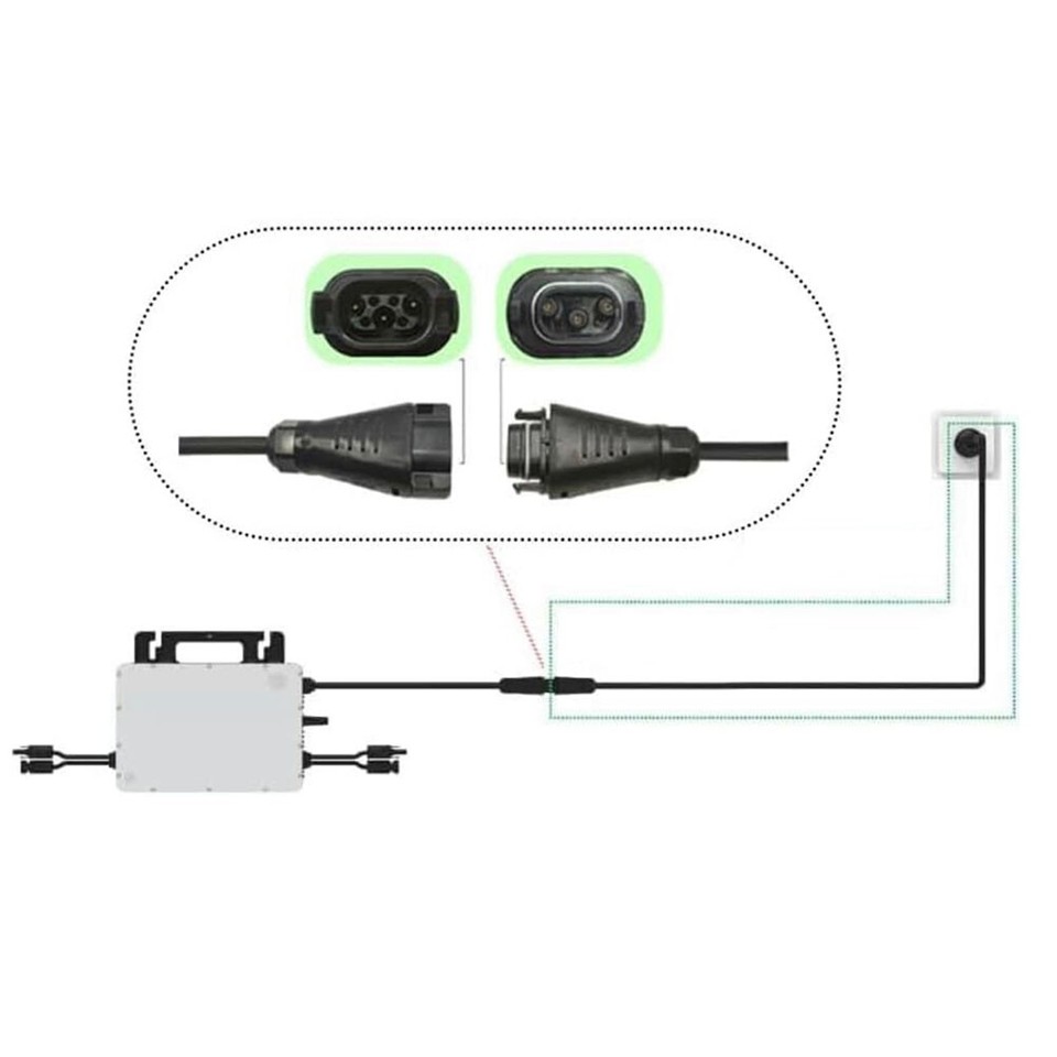Connector Male Hoymiles HMS Home Improvement PV Adapter Replacement ...