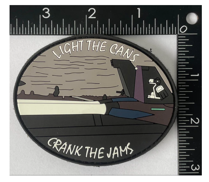 VAQ-137 ROOKS LIGHT THE CANS MILITARY HOOK & LOOP GLOW PVC PATCH | eBay