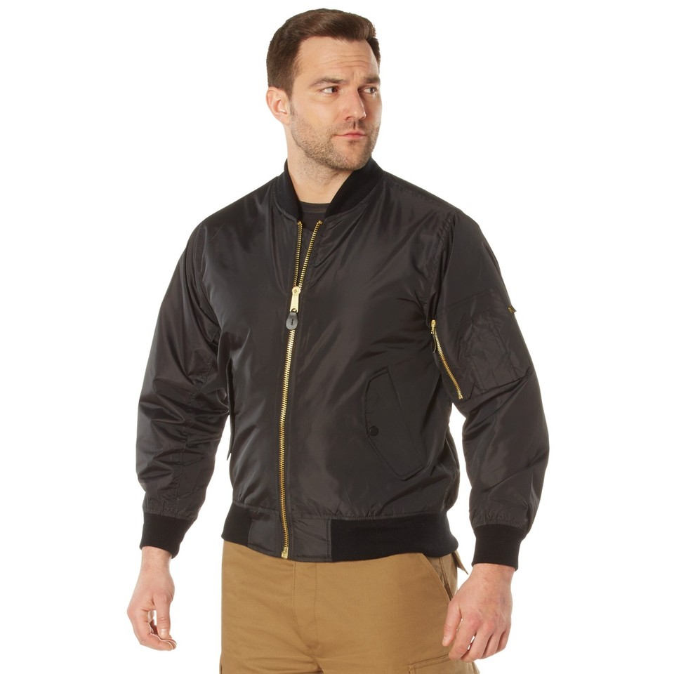 Mens Lightweight MA-1 Flight Jacket - Rothco Military Air Force Style ...