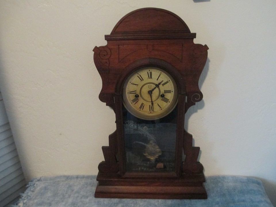 1874 WATERBURY HOUR STRIKE 30 HOUR PARLOR KITCHEN CLOCK | eBay