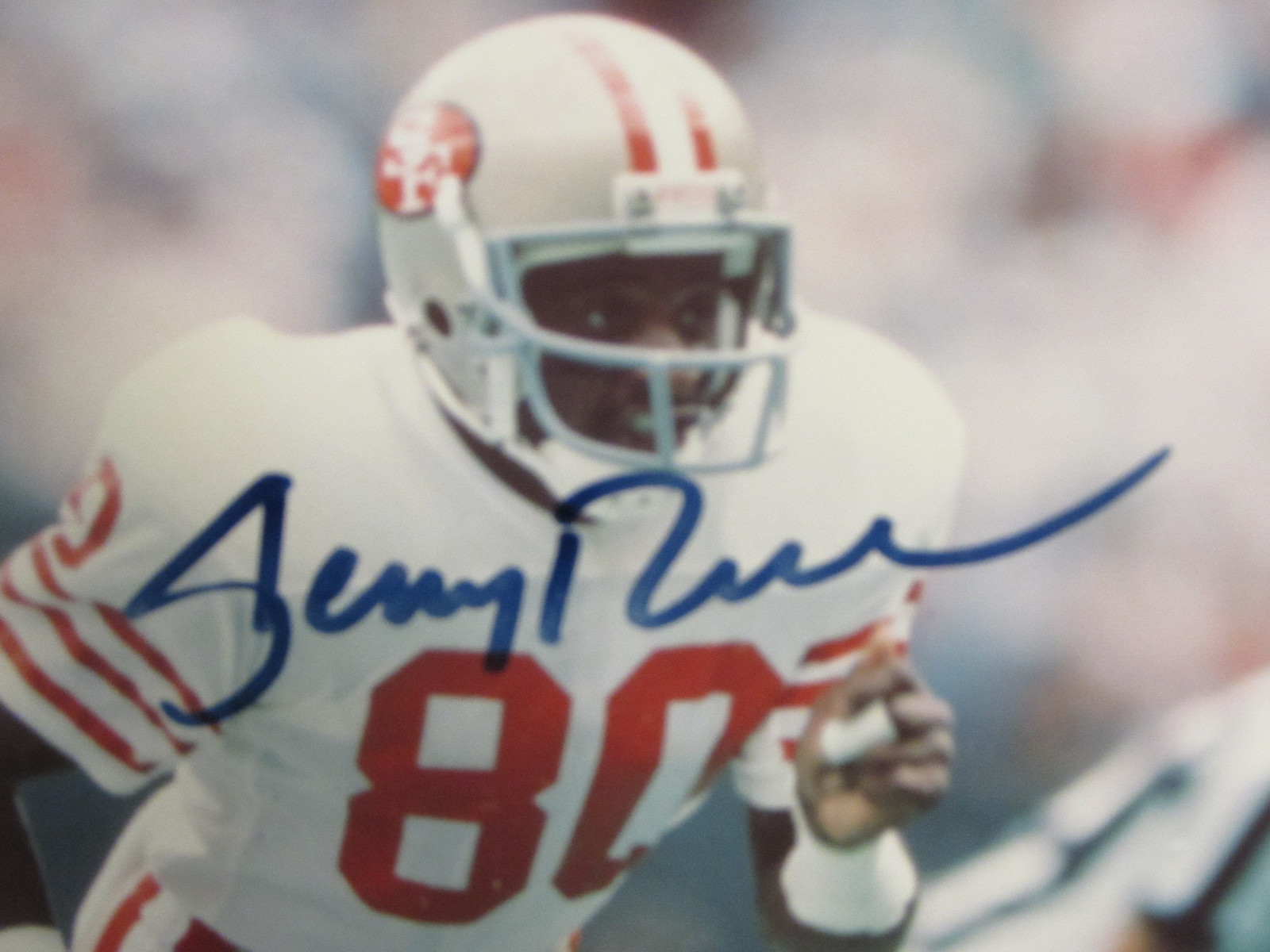 Jerry Rice Autographed 8x10 Photo 49ers in frame & Double Mat SGC COA ...