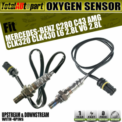 2X Oxygen Sensor for MercedesC280 C43 AMG CLK320 430 2.8L 3.2L Up ...