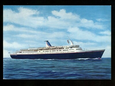 Ship postcard New Stella Solaris Sun Line Cruise Ocean Liner chrome | eBay