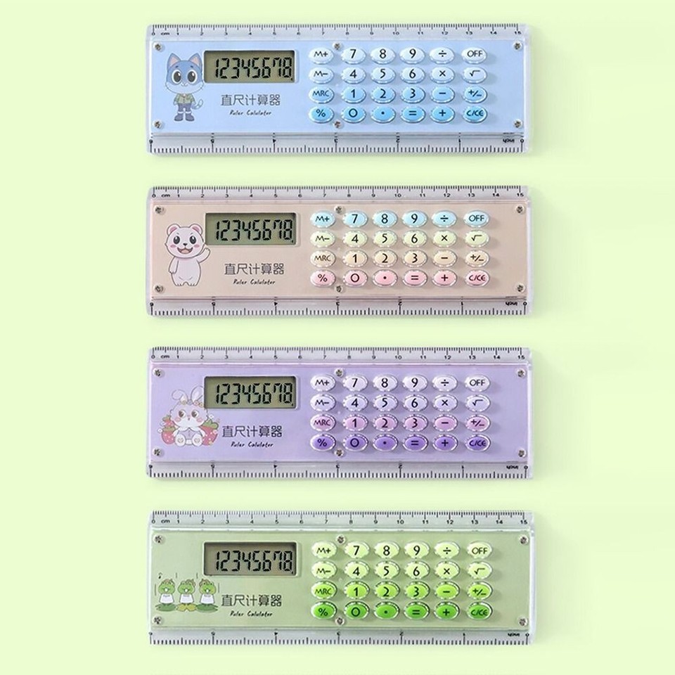 Ultra-thin Students Measuring Ruler 15cm Stationery Drawing Tool Office ...