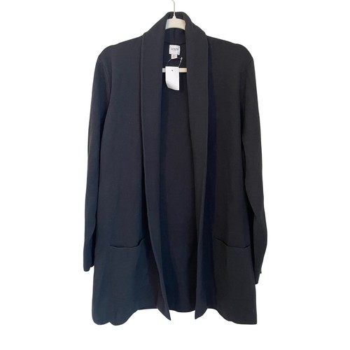 J. Crew Chelsea Sweater Knit Blazer Black Size 2X Pockets Office Casual ...