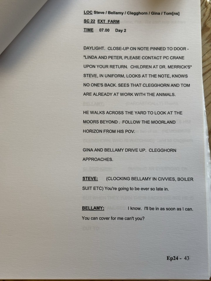 Heartbeat Original Script series xii “absent friends” episode 24 | eBay UK