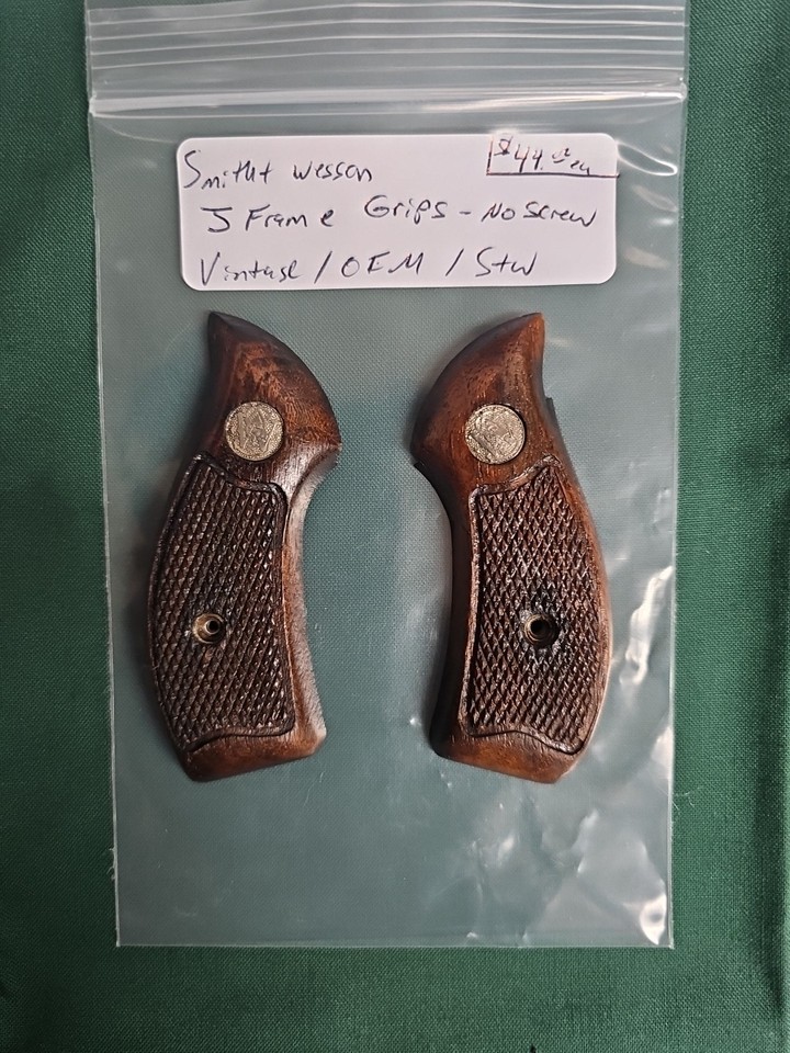 Smith & Wesson Factory Original J Frame Square Butt Revolver Grips ...