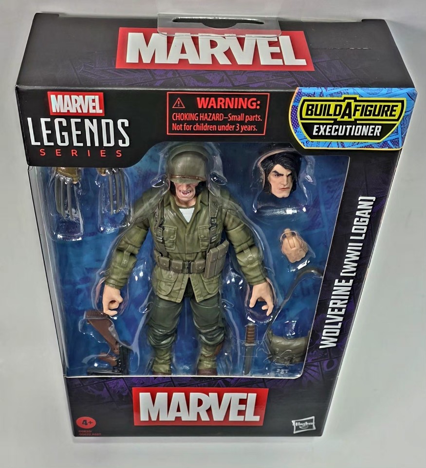 2025 Marvel Legends Wolverine WWII Logan X-Men+BAF Executioner Figure ...