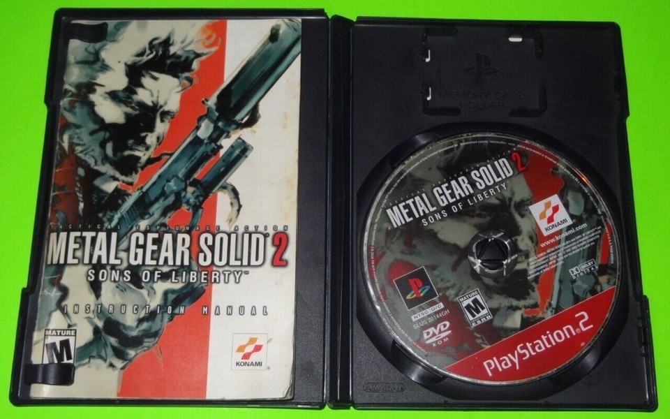 Metal Gear Solid 2 Sons of Liberty PS2 PlayStation 2 GH - Complete CIB ...