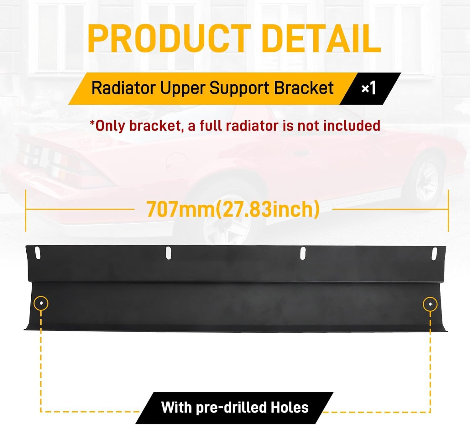 For 3rd Gen Camaro / Firebird Engine 3-Row Radiator Upper Support ...