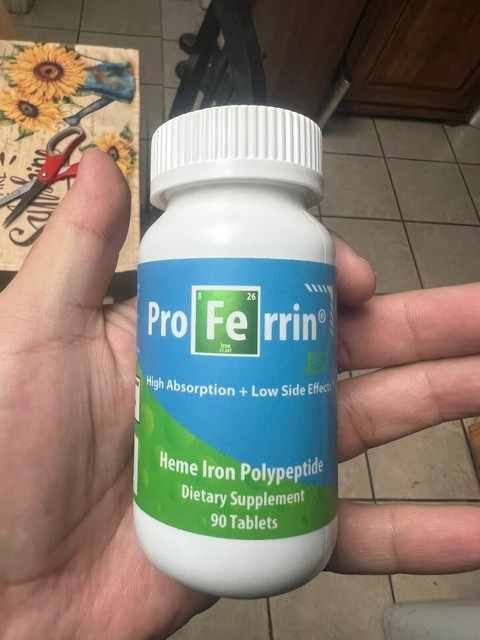 Proferrin Heme Iron Polypeptide Dietary Supplement Tablets 90 Count for ...