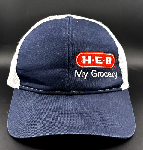 Adult HEB: My Grocery CAP Blue White - OSFM - Adjustable | eBay