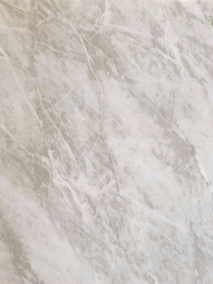 10 Grey Marble PVC Bathroom Cladding Plastic Shower Wet Wall Ceiling ...