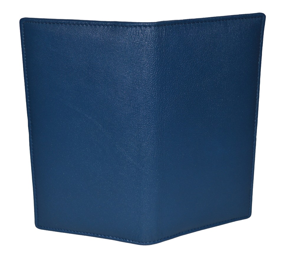 Leatherboss Genuine Leather Hand Crafted Checkbook Cover Top tear n ...