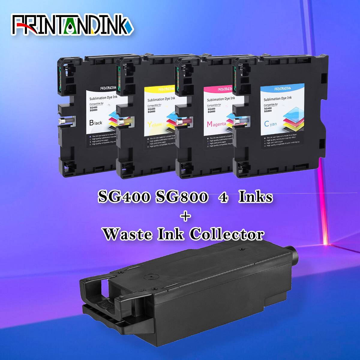 SG400 SG800 Ultra High Definition dye ink set&Ink Tank for Sawgrass ...