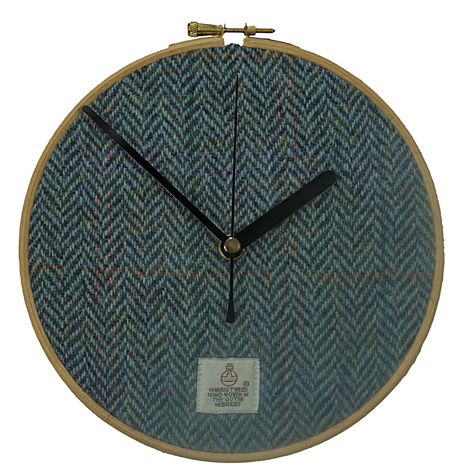 Harris Tweed Wall Clock Harris Tweed Faced Clocks - VARIOUS Sizes Blue ...