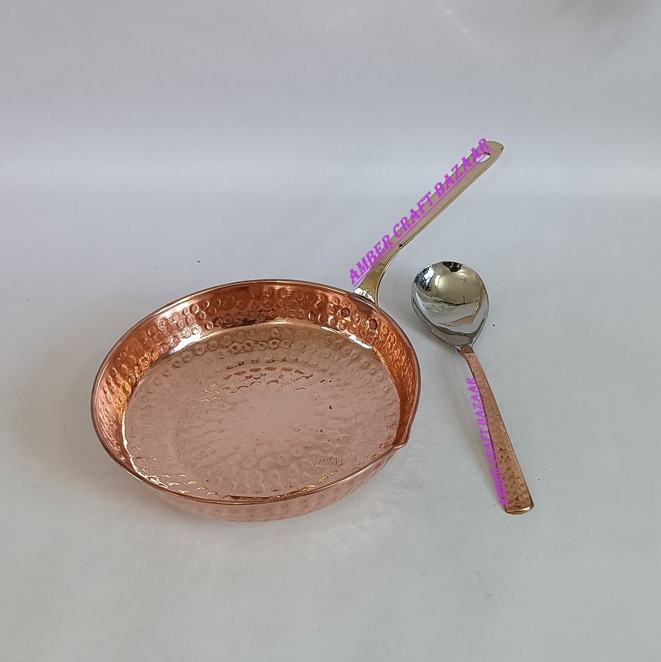 Pure Copper Traditional Frying Pan For Cooking Food Serving Tableware ...